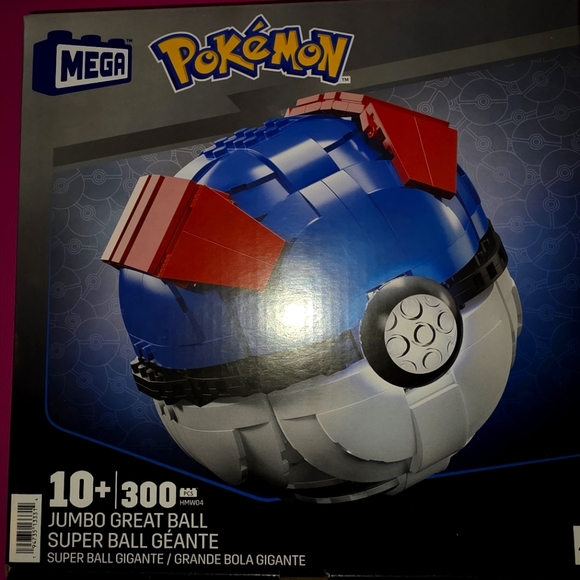 Toys | Mega Pokmon Jumbo Great Ball Building Set | Poshmark